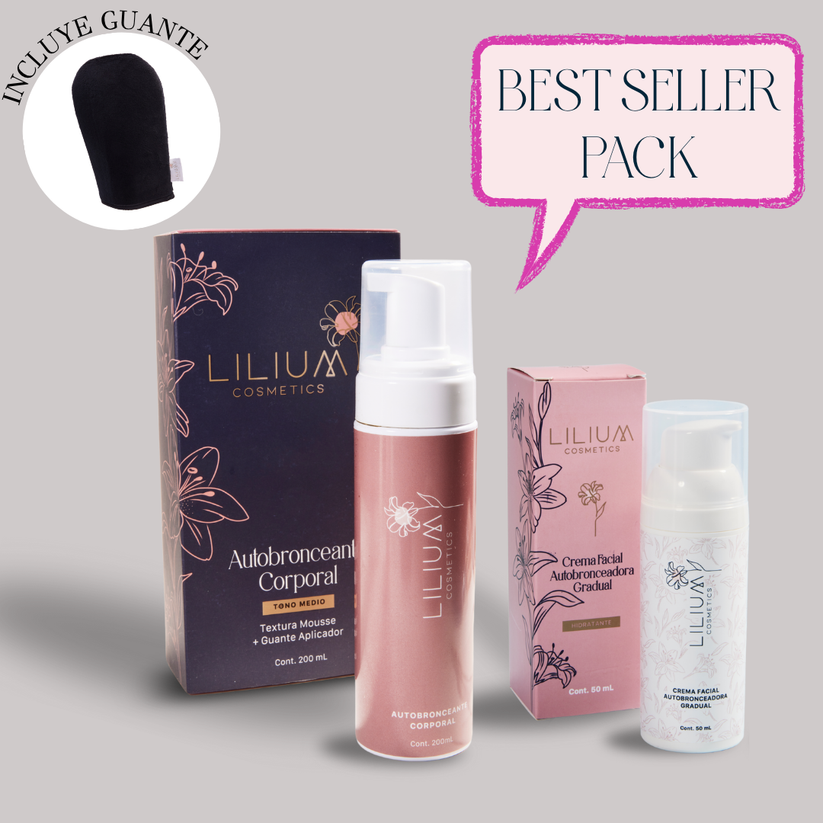 Pack BEST SELLER: mousse para cuerpo + crema para cara autobronceante ...
